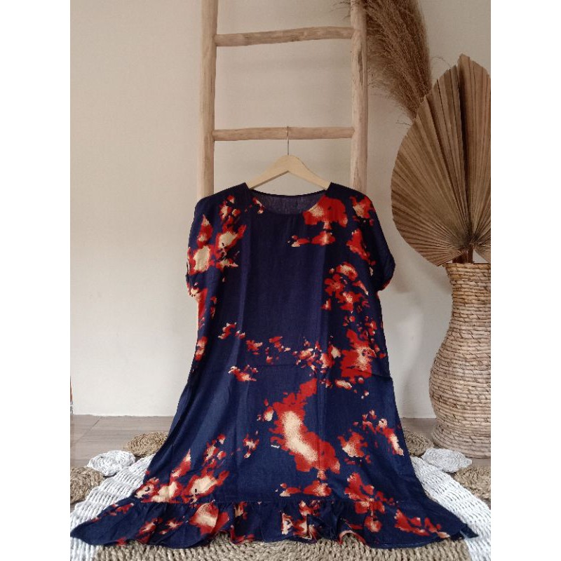 daster ruffle motif/daster viral kekinian/daster katun rayon motif ...