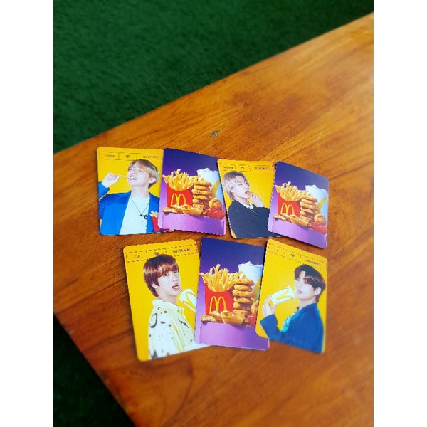 Jual Photocard / Pc Bts x Mcd (2 sisi) | Shopee Indonesia