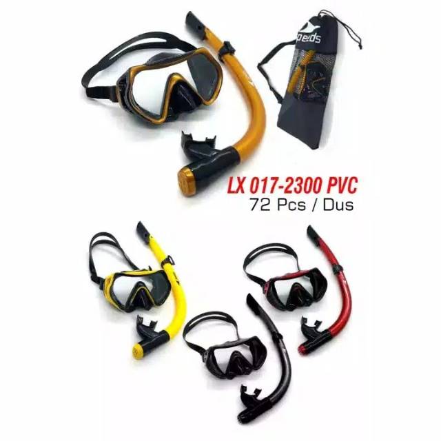 Set Alat Selam Snorkel Snorkling Diving Scuba Snorkle Tas PVC LX 2300 ...