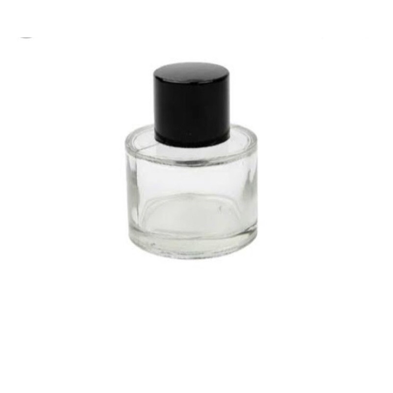 Jual botol parfum bulat/botol parfum 95 ml/botol parfum hitam/botol ...