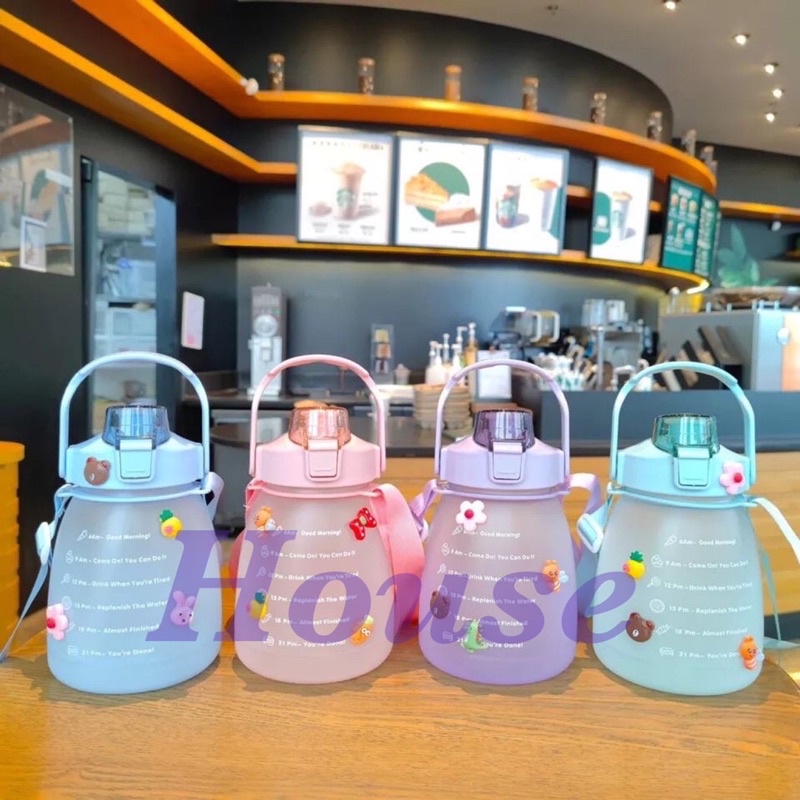 Jual BOTOL MINUM 1300ML / 1.3 LITER BOTOL MINUM VIRAL BOTOL AIR MINUM ...