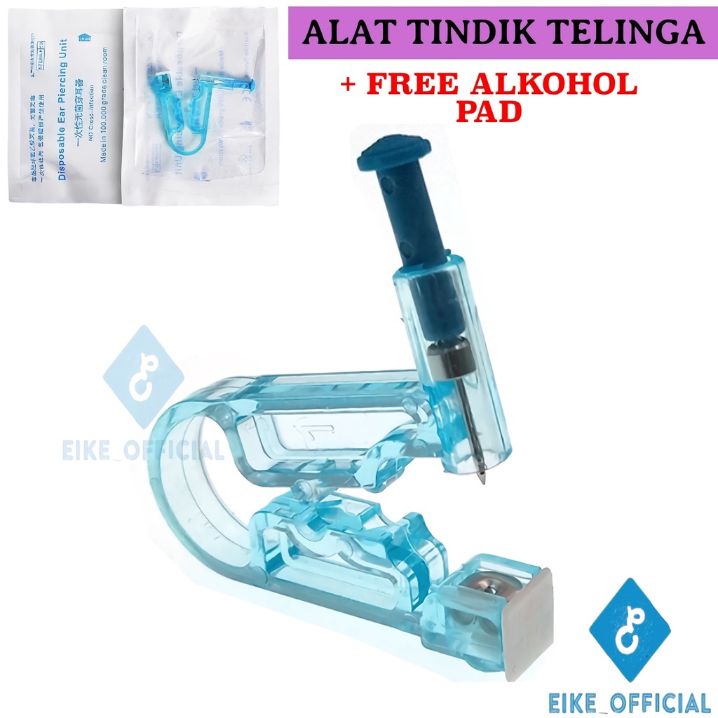 Jual ALAT TINDIK TELINGA FREE ALKOHOL PAD / TINDIKAN TELINGAN SEKALI ...