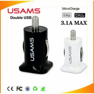Jual Adaptor Mobil USB Car Charger Fast Charging Cas HP Di Mobil 2 Port ...