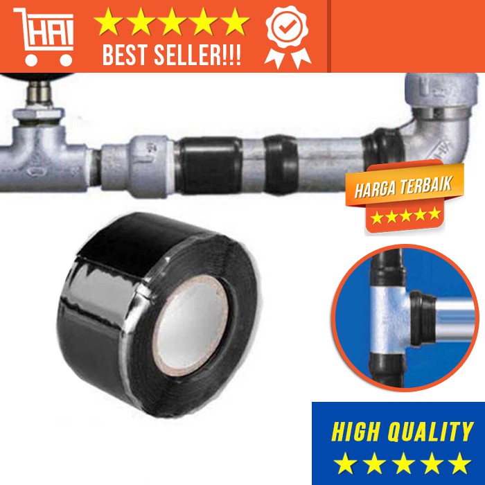 Jual LAKBAN PIPA LEDENG HITAM ISOLASI ANTI BOCOR PARALON SOLATIP TAPE ...