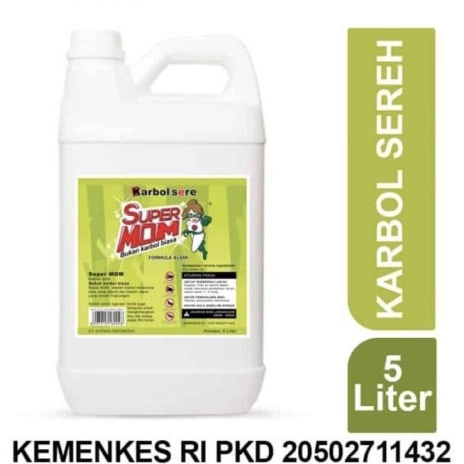 Jual Karbol Sere Super Mom 5 L Karbol Sereh Supermom Distributor