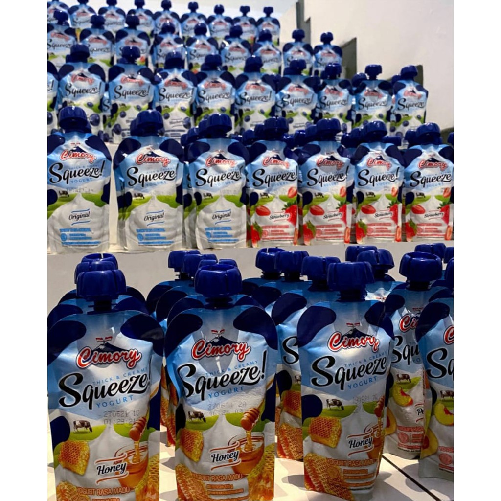 Jual CIMORY YOGURT SQUEEZE (120g) 6 varian rasa ORIGINAL, STRAWBERRY ...