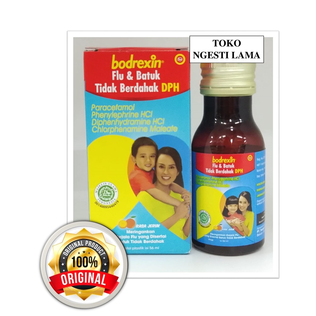 Jual Bodrexin Flu dan Batuk Tidak Berdahak DPH Sirup 56 ml - Syrup Anak ...