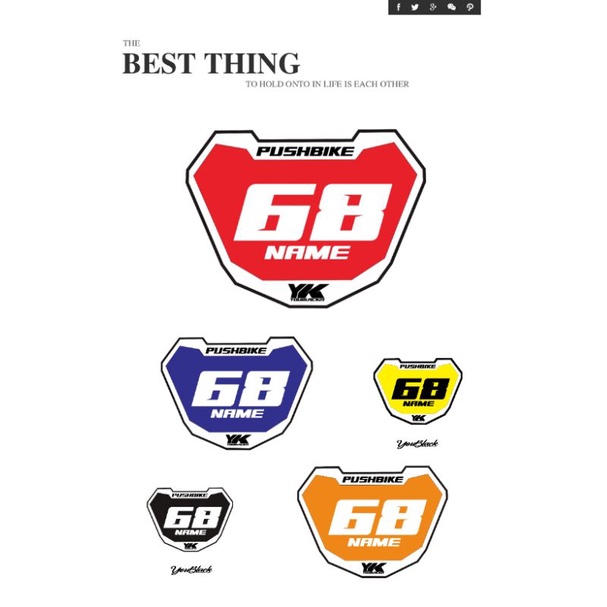 Jual PAPAN NOMER PUSHBIKE - PAPAN NOMER SEPEDA ANAK - PUHBIKE RACE ...