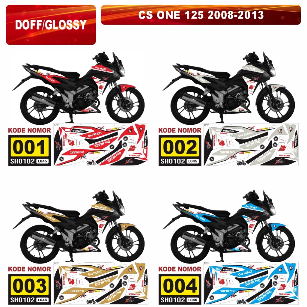 Jual Sticker Striping Honda CS1 ONE 2008-2013 Variasi Semua Ready Bisa ...
