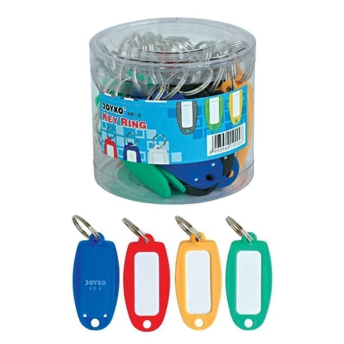 Jual KEY RING ISI 50 GANTUNGAN KUNCI NAME TAG LABEL KUNCI JOYKO KR-8 ...