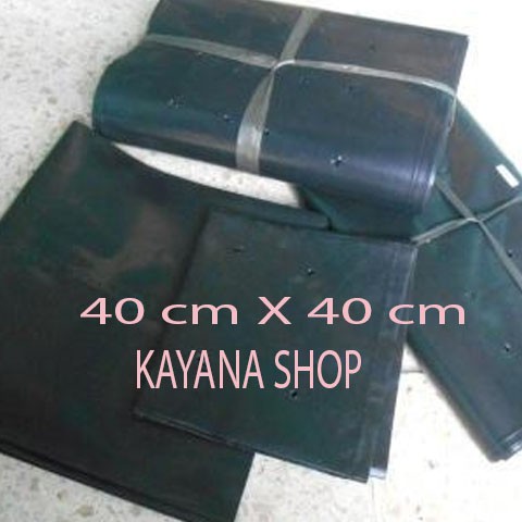 Jual Plastik Polybag Polyback Polibag Polibeg Polibek Tanaman 40 cm x ...