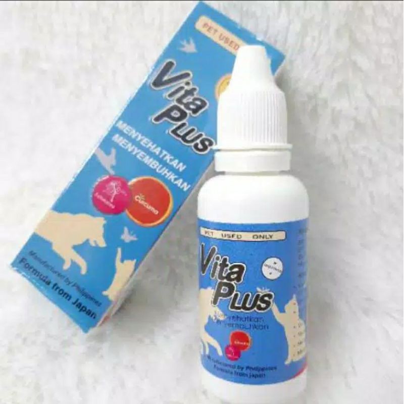 Jual Multivitamin Hewan / Vitaplus Multivitamin Untuk Kucing dan Anjing 30ml | Shopee Indonesia