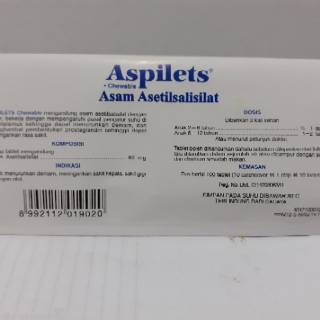 Jual Aspilet tablet obat penurun demam dan penghilang sakit | Shopee ...