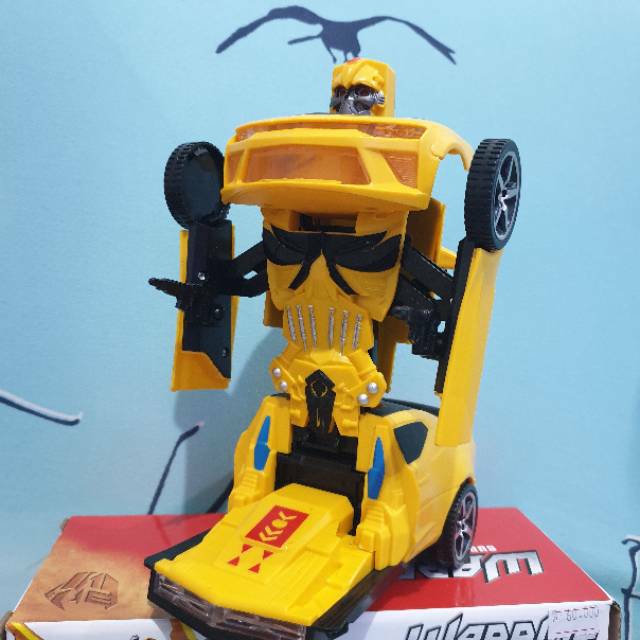 Jual transformers bumble bee robot mobil 2 in 1 pakai baterai lampu ...