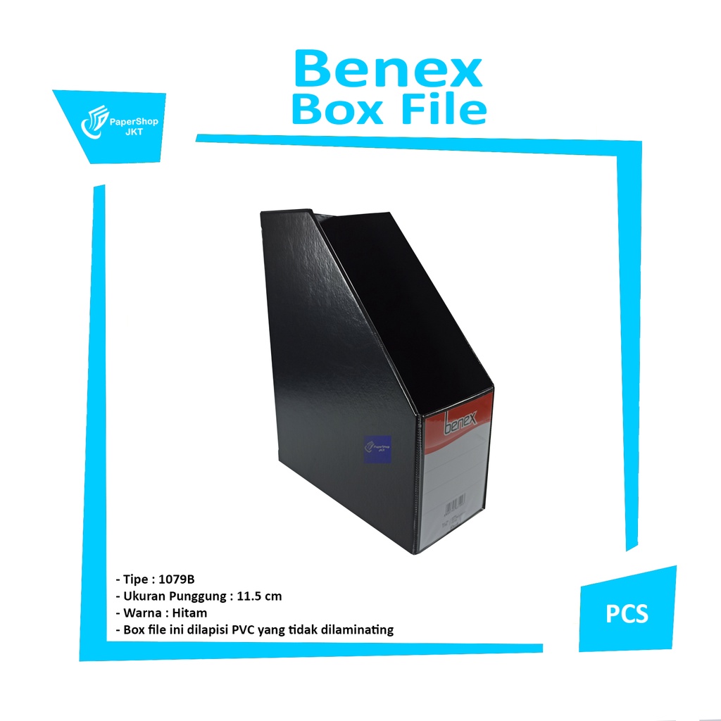 Jual BENEX - Box File 1079B Hitam - Pcs Indonesia|Shopee Indonesia