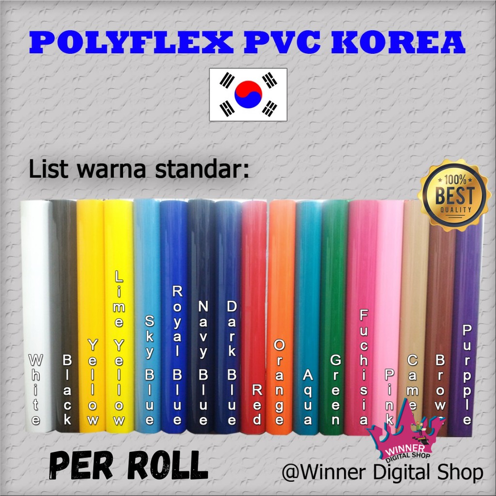 Jual Polyflex PVC Korea Per 25 Meter Harga Promo | Shopee Indonesia