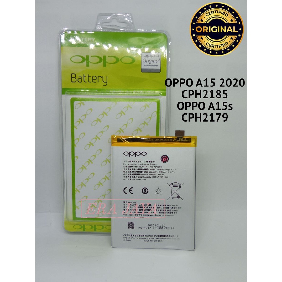 Jual Batre Baterai Hp Original Oppo A15 2020 CPH2185 / Opo A15s CPH2179 ...