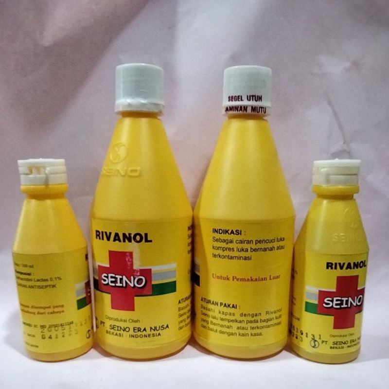 Jual RIVANOL SEINO/Cairan Antiseptik dan Pembersih Luka/Rivanol Kuning ...