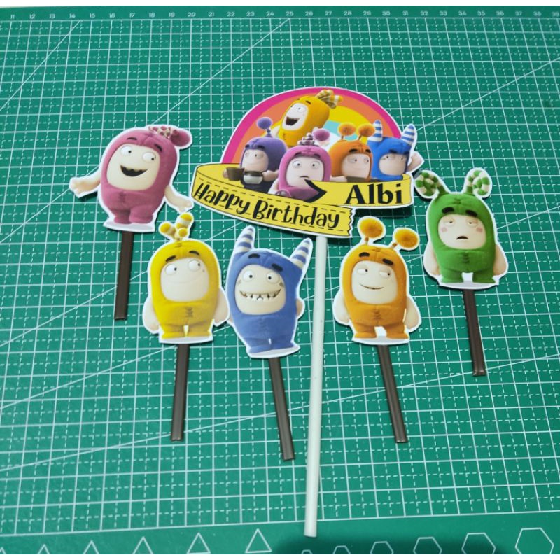 Jual topper oddbods, topper happy birthday | Shopee Indonesia