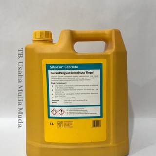 Jual Sika - Sikacim Concrete Additive Obat Cor Beton Cepat Keras Cairan 5Liter | Shopee Indonesia