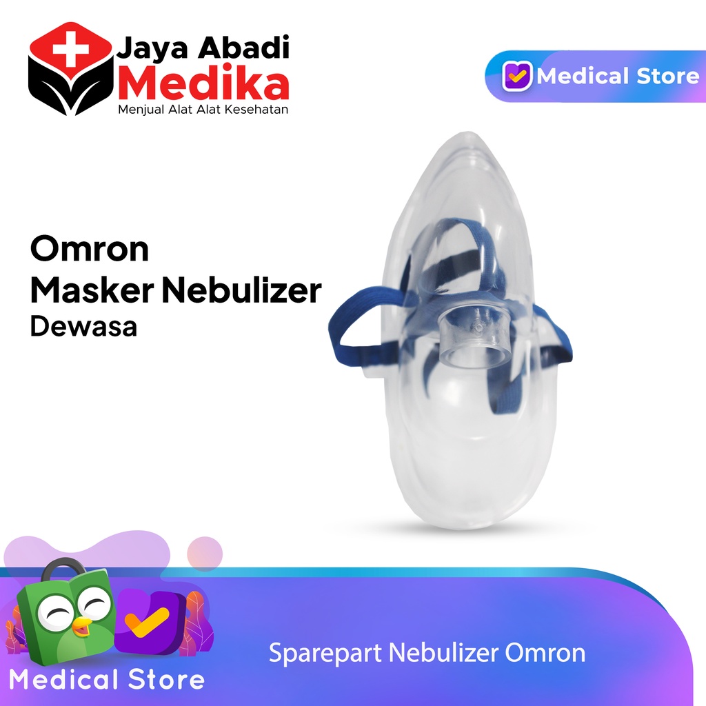 Jual Omron Nebulizer Mask Adult & Child / Masker Nebu Omron | Shopee ...