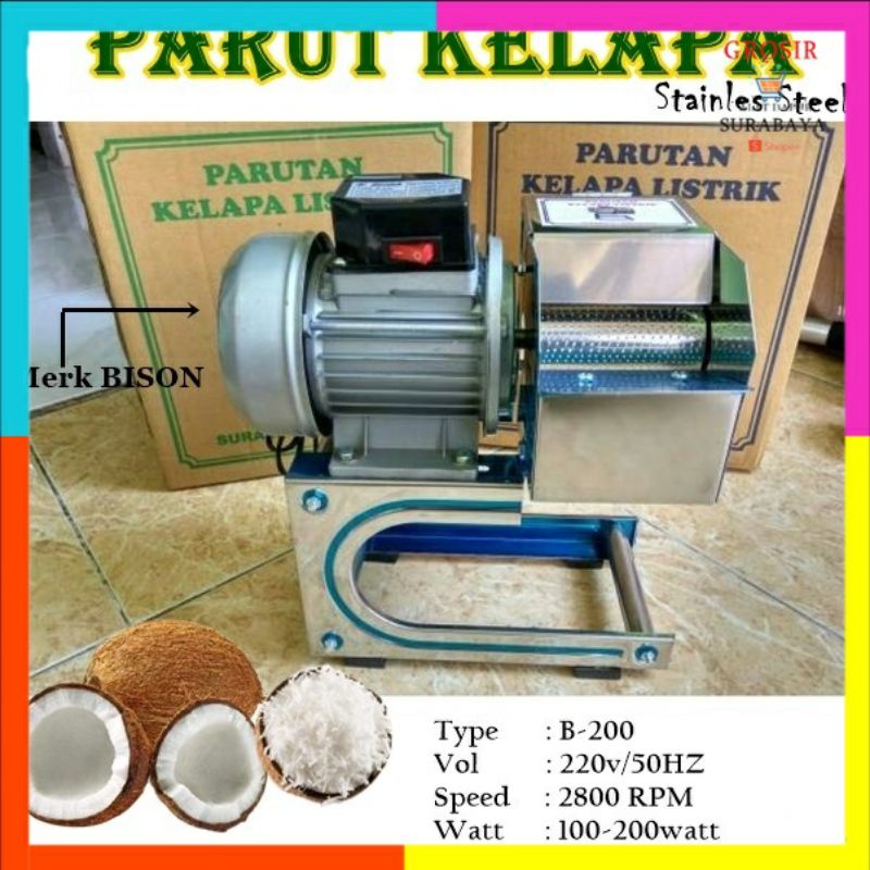 Jual MESIN PARUT KELAPA STAINLESS STELL/MESIN PARUT KELAPA LISTRIK ... Jual MESIN PARUT KELAPA STAINLESS STELL/MESIN PARUT KELAPA LISTRIK ...