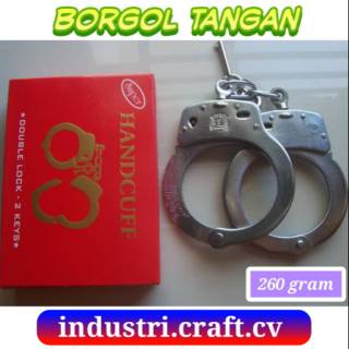 Jual BORGOL TANGAN STAINLESS HANDCUFF ATRIBUT POLRI SECURITY SATPAM ...