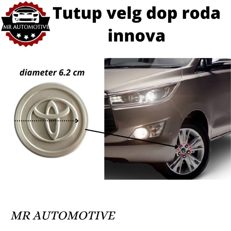 Jual Tutup Velg Dop Roda INNOVA 2005-2015 Diameter 6.2cm | Shopee Indonesia