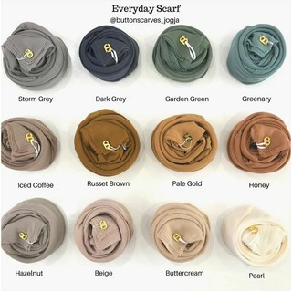 Jual everyday scarf buttonscarves (new) | Shopee Indonesia