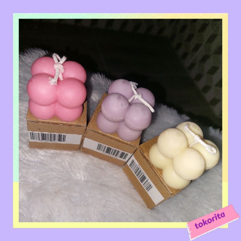 Jual Bubble Candle Cube Korea Aesthetic | Korean Candle / Scented ... Jual Bubble Candle Cube Korea Aesthetic | Korean Candle / Scented ...