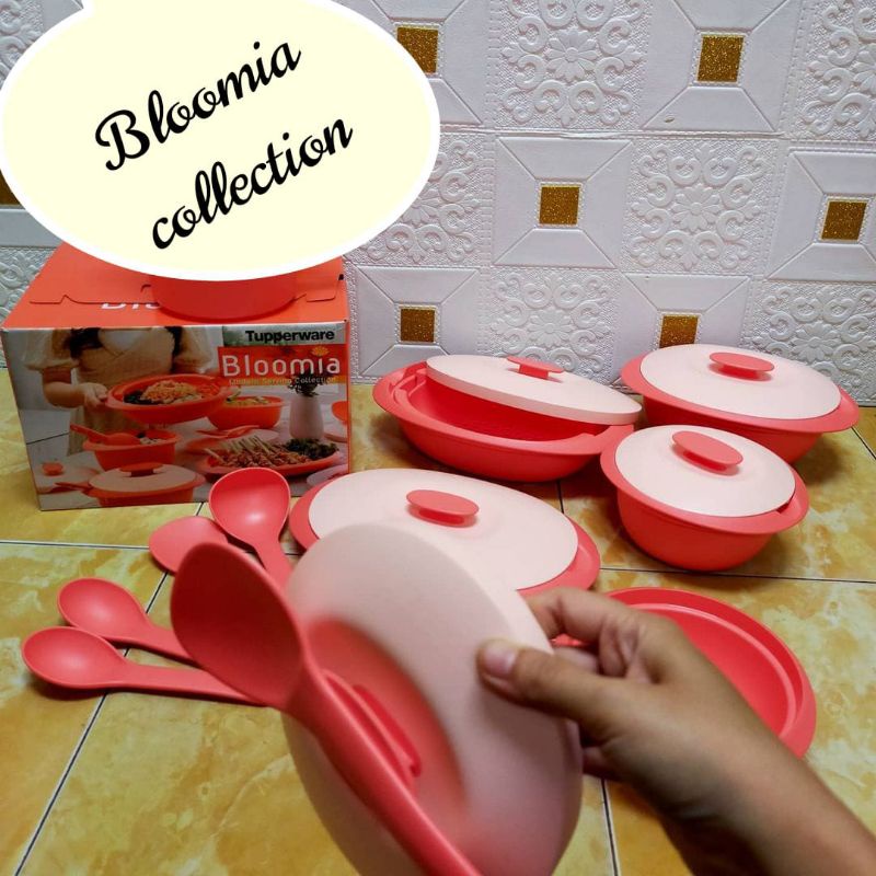 Jual tupperware bloomia collection peach | Shopee Indonesia