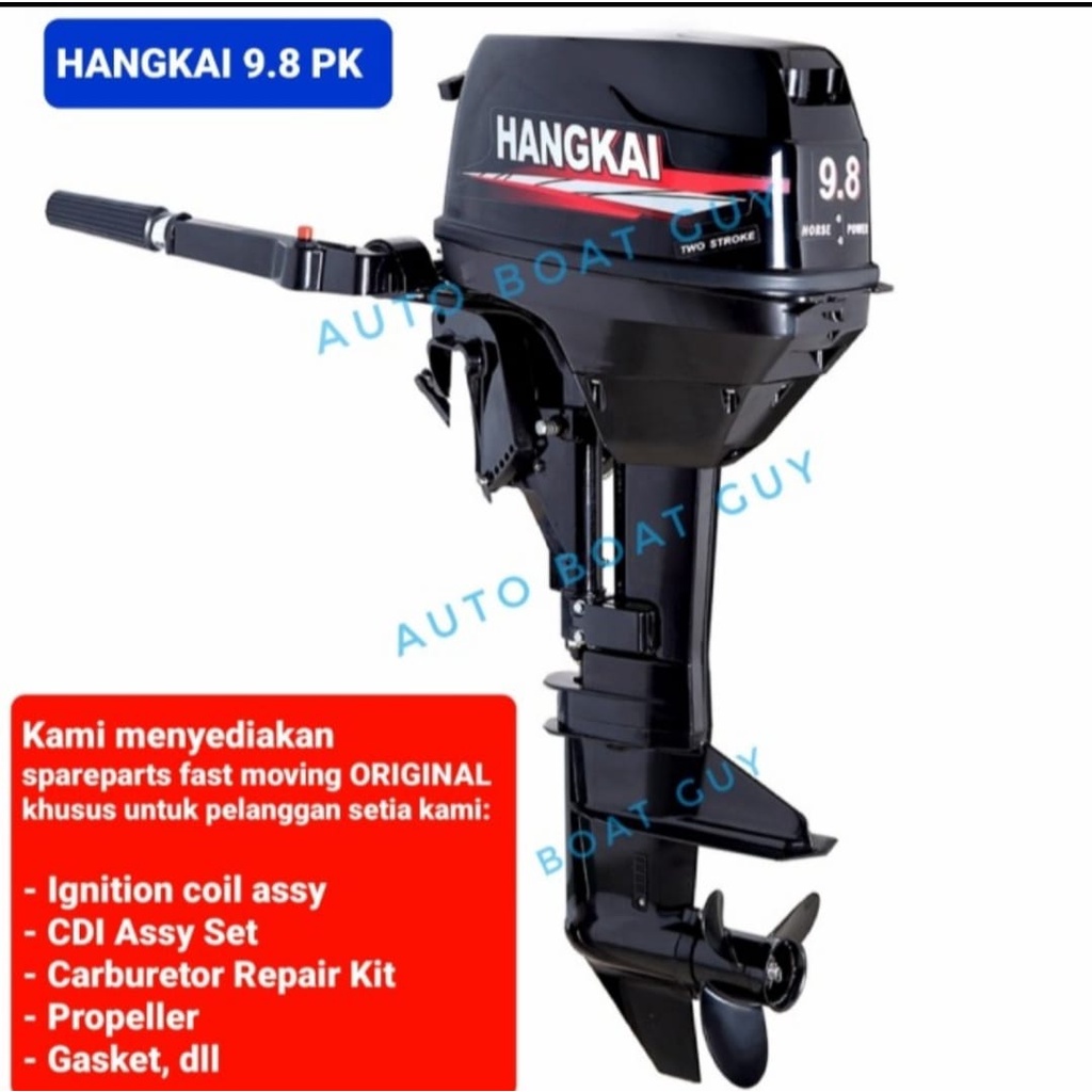 Jual Mesin Tempel Perahu Hangkai 9.8 / 12 PK Setara Yamaha Parsun 9,8 HP | Shopee Indonesia