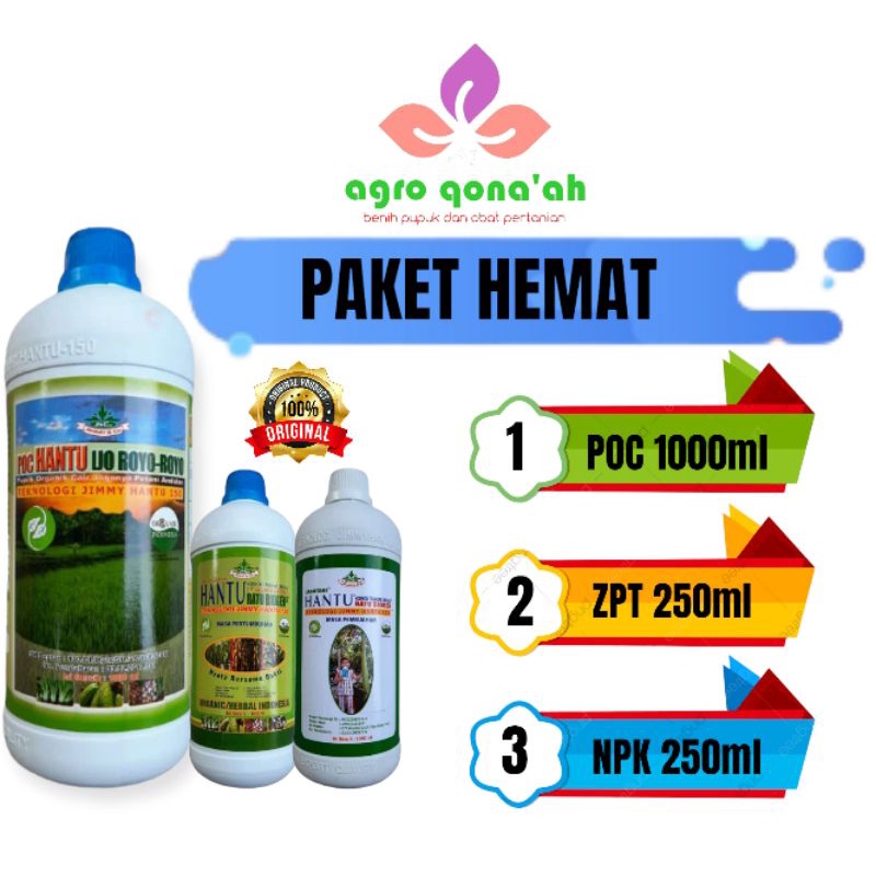 Jual Pupuk organik Jimmy hantu paket lengkap POC, ZPT ratu biogen, NPK ...