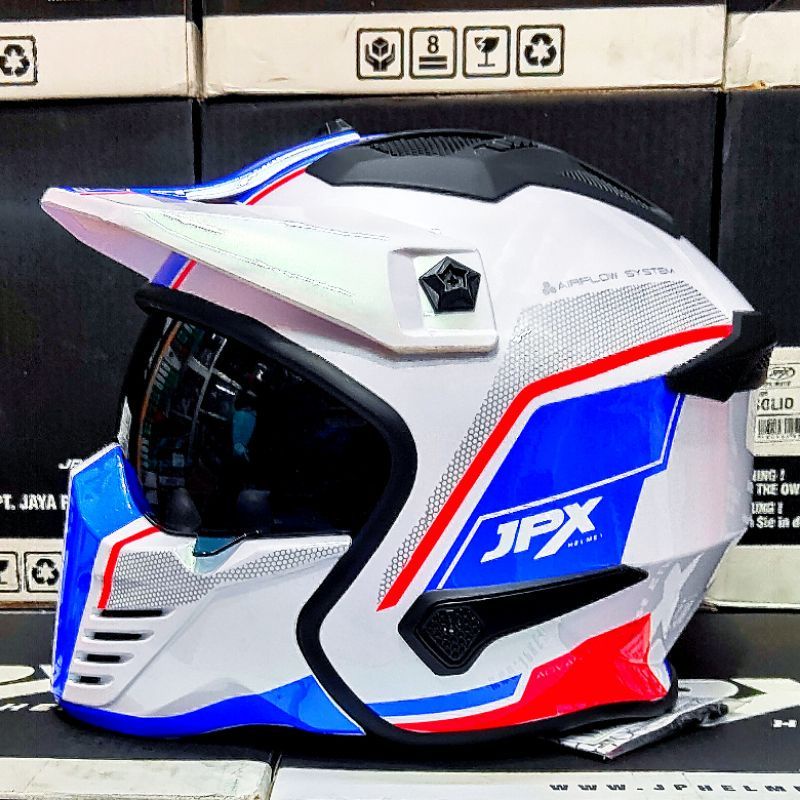 Jual Helm JPX MX 726-R | Helm half face | Helm Full Face | Shopee Indonesia
