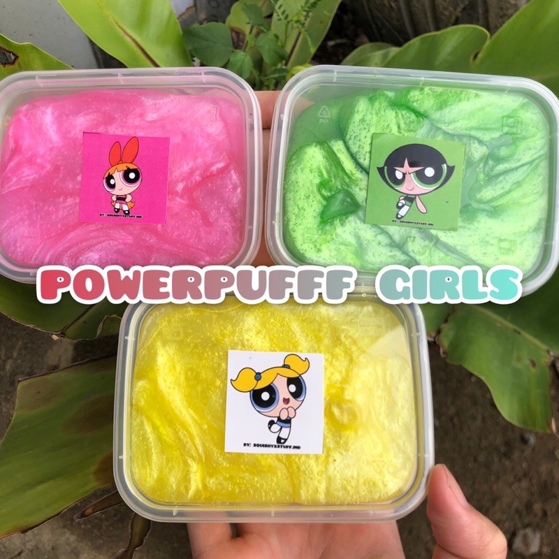 Jual POWERPUFF GIRLS SLIME 200g | Shopee Indonesia