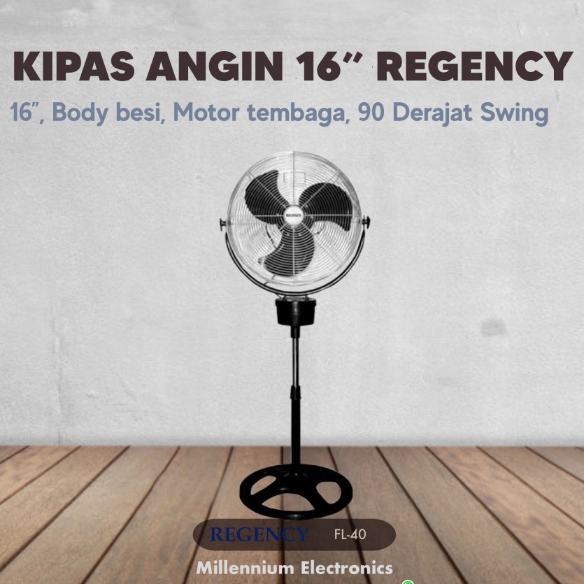 Jual Stand Fan Regency 16 Inch Kipas Angin Berdiri FL40 Kipas Angin ...