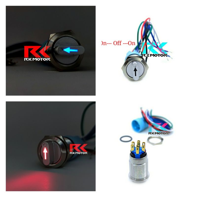 Jual Saklar On Off On Lampu Led Motor Mobil Dua Mode Stainless Steel ...
