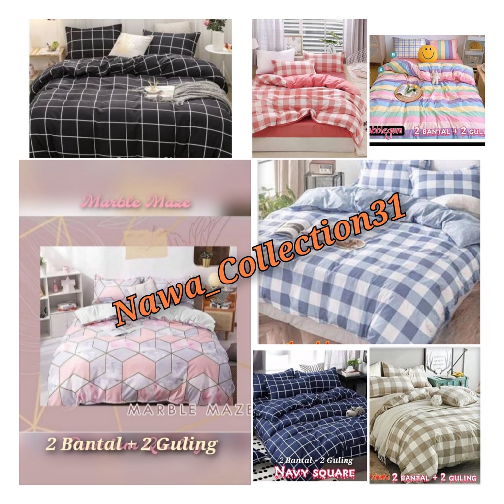 Jual Sprei Set Aesthetic Korea 180x200 Seprai Korea Series Seprei Emily ...