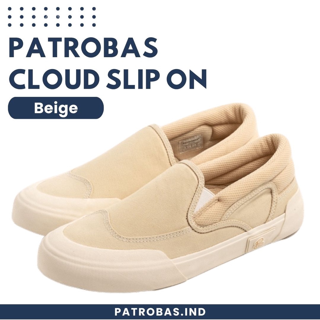 Jual Patrobas Cloud Slip On Beige Original Sepatu Patrobass Petrobas ...