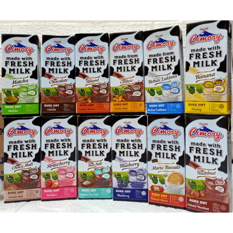 Jual SUSU CIMORY UHT 250ML ALL VARIAN | Shopee Indonesia