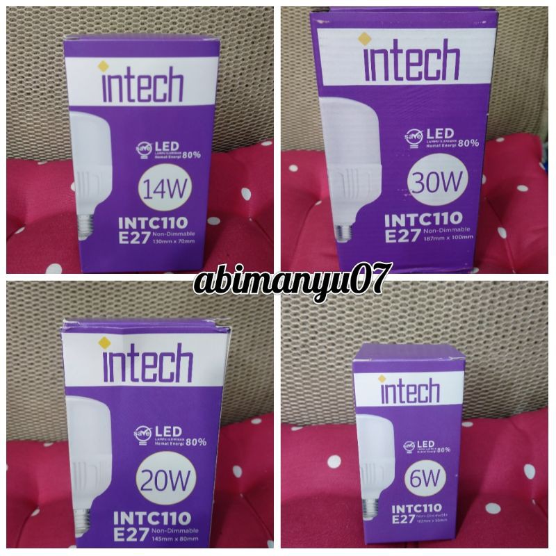 Jual lampu LED super terang intech 6/10/14/20/30/40 | Shopee Indonesia