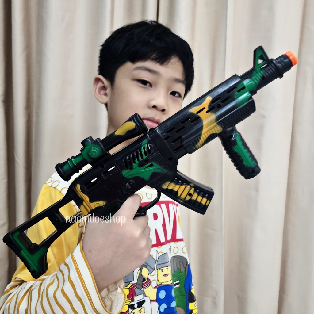 Jual Mainan pistol anak mainan tembakan gunfight besar dan medium ...