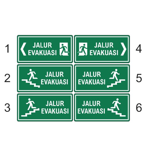Jual Rambu akrilik skotlet K3 - jalur evakuasi / jalur exit / titik ...