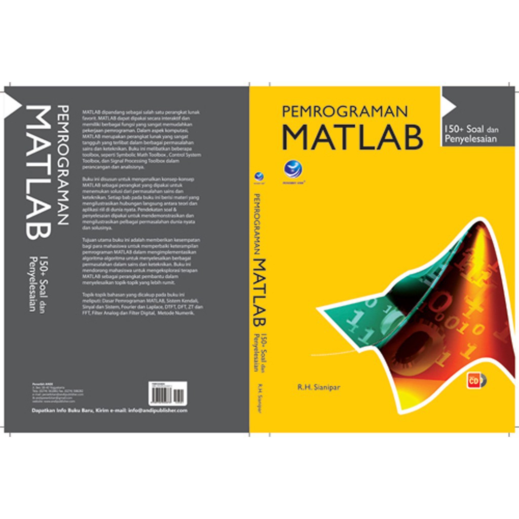 Jual Buku Pemrograman Matlab, 150+Soal dan Penyelesaian+cd | Shopee ...