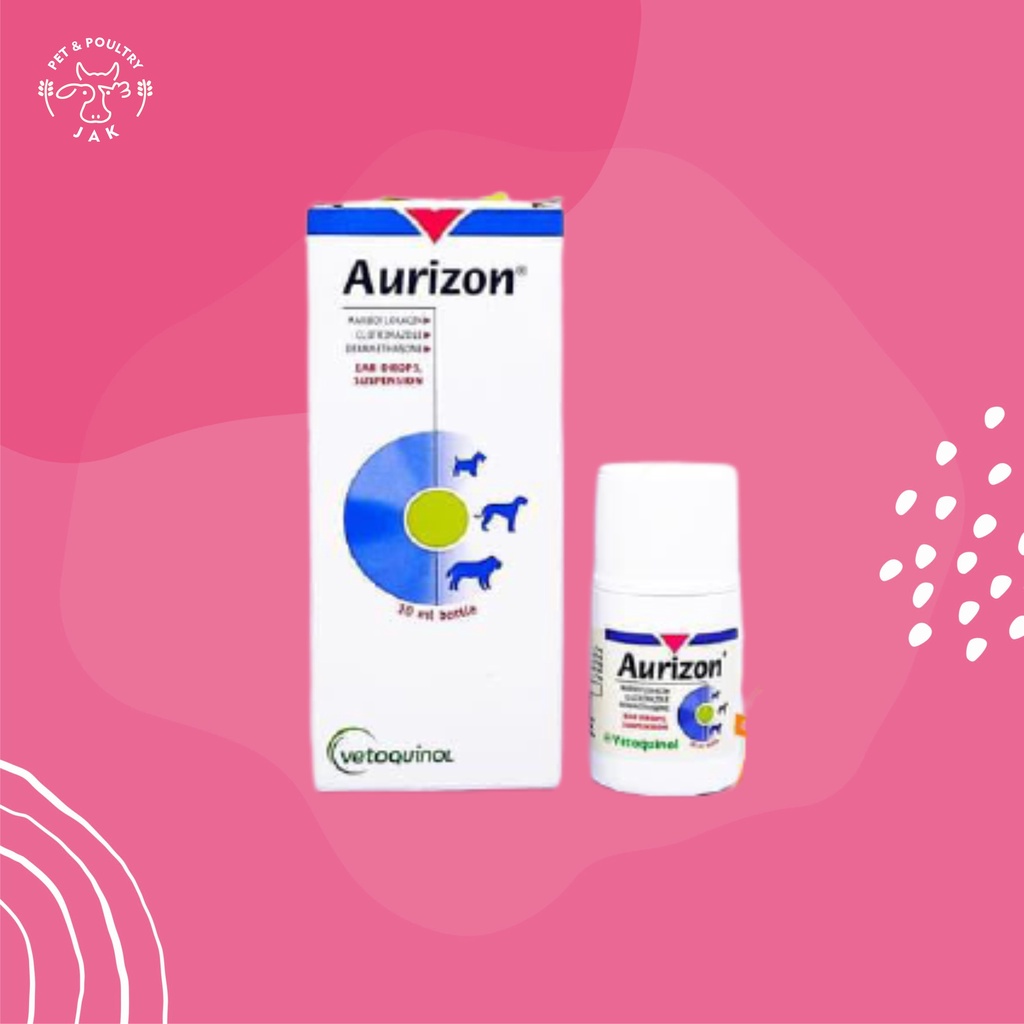 Jual Aurizon Ear Drop - Obat Tetes Telinga Antibiotik Anjing 10 ml ...