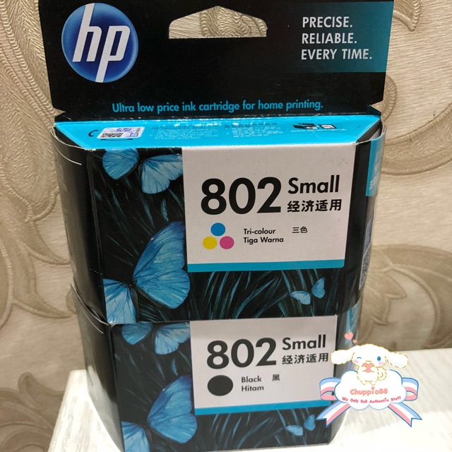 Jual Paket Tinta Isi ulang Printer HP 802 Black & Color Full Set ...