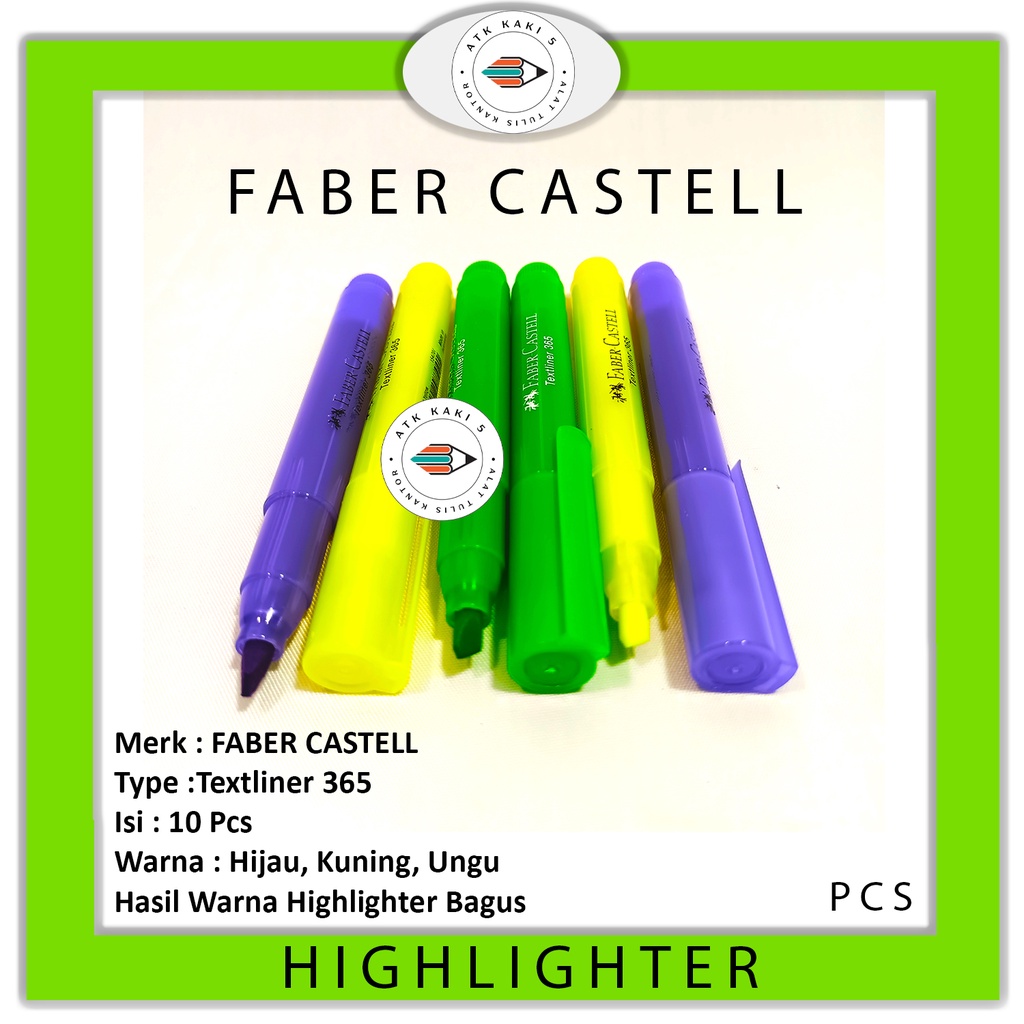 Jual Faber Castell Penanda Tulisan Highlighter Textliner 365 ...