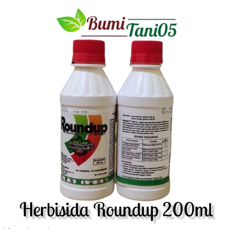 Jual Herbisida Racun Rumput Roundup 486SL 200ml/pembasmi Gulma | Shopee ...