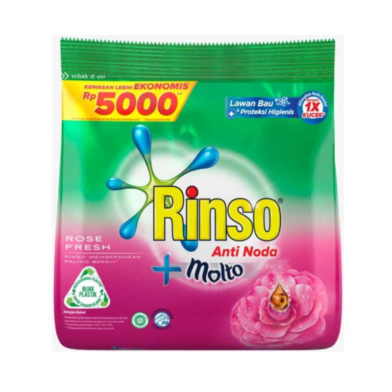 Jual rinso Molto detergent bubuk 240 gram - rinso 5 ribu Indonesia ...