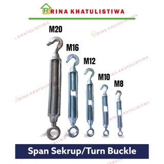 Jual Span Skrup Turn Buckle m6, m10, m12, m16 | Jarum Keras | Shopee ...
